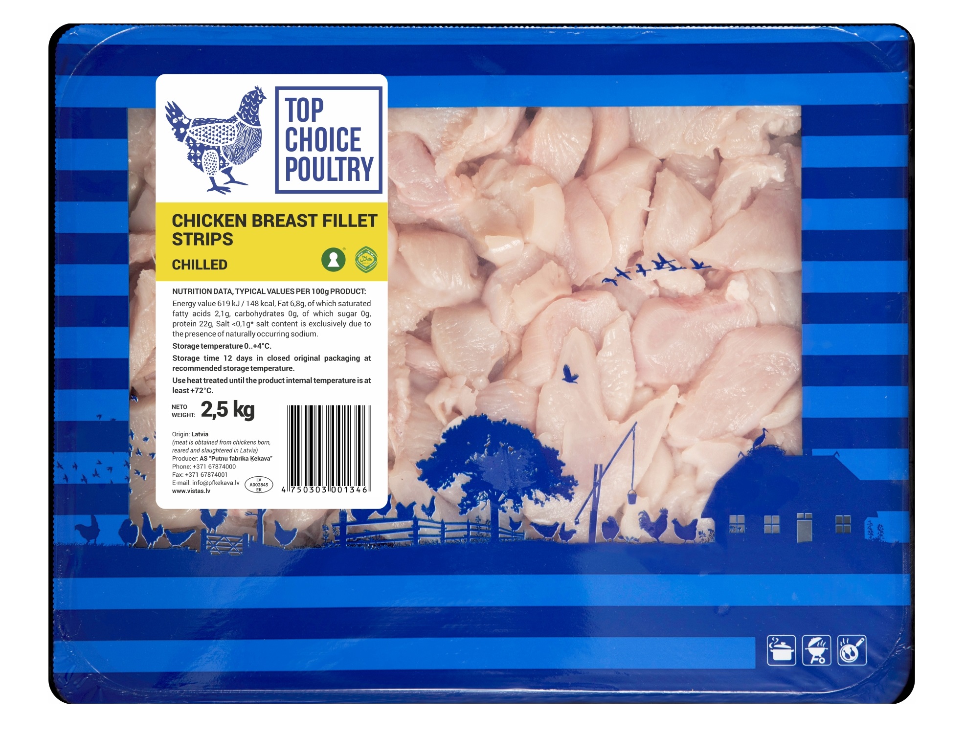 CHICKEN BREAST FILLET STRIPS - Top Choice Poultry